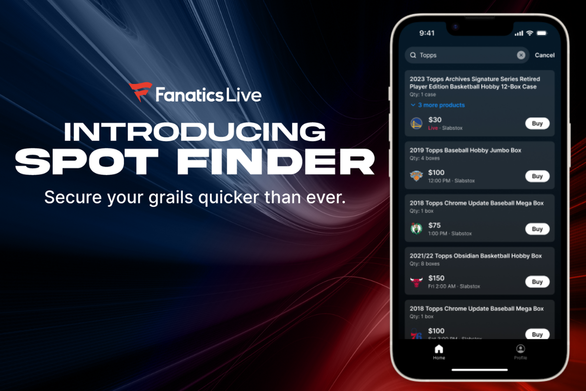 Fanatics Live - New Feature: Spot Finder
